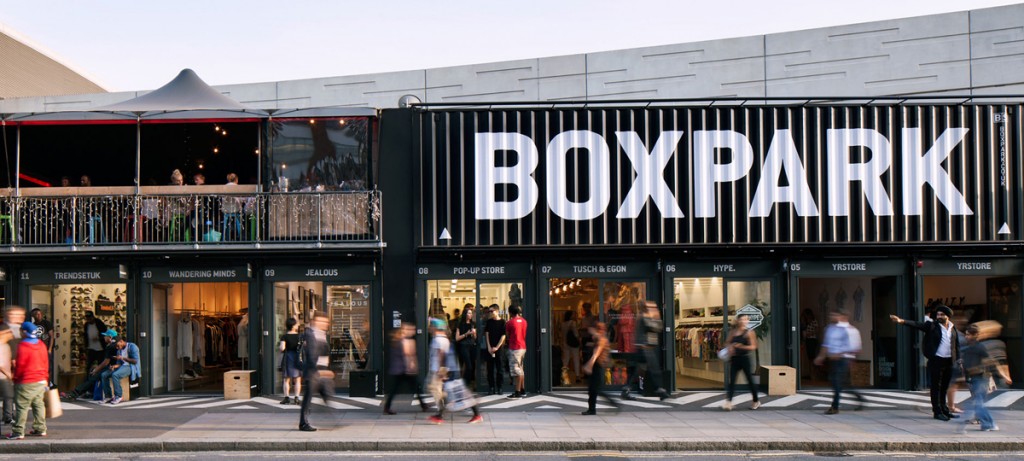 Boxpark Pop-Up Shipping Container Mall