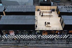 Boxpark Pop-Up Shipping Container Mall